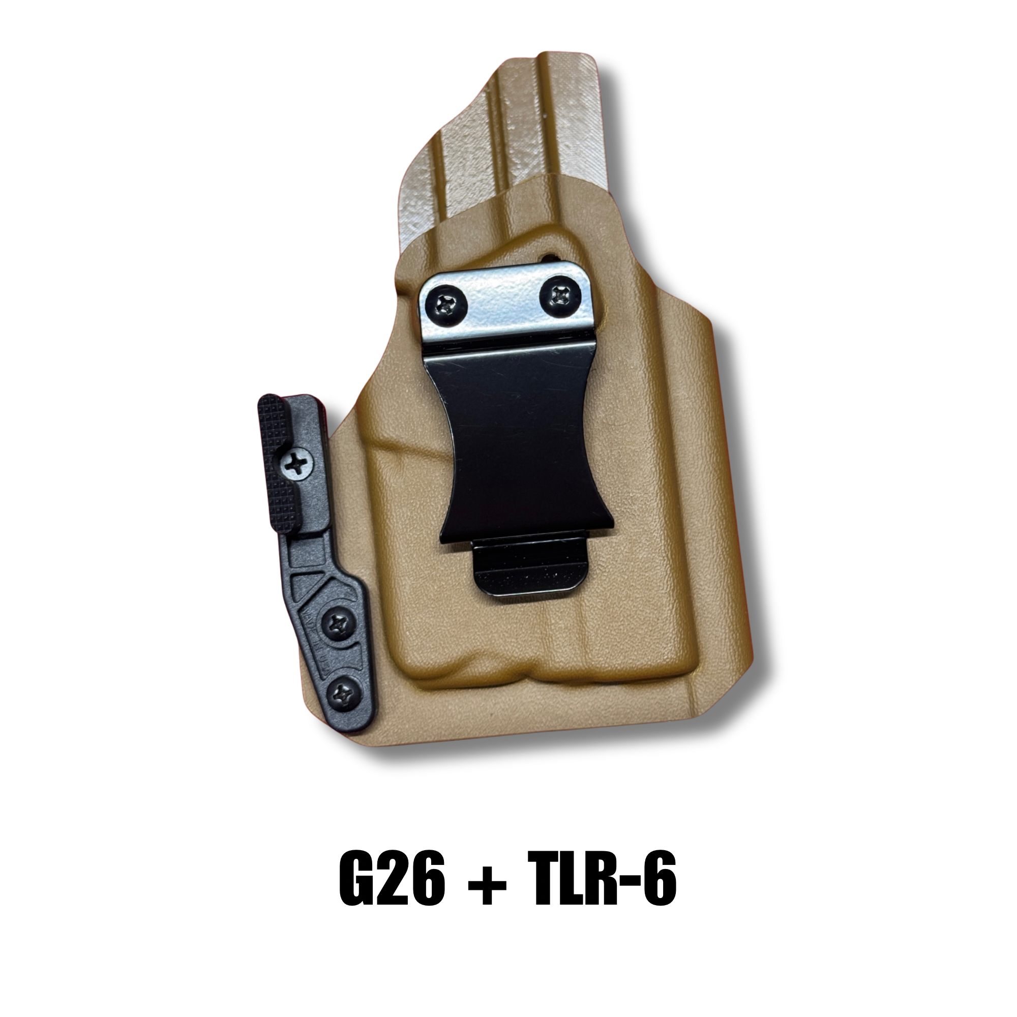 Glock 26 + Streamlight TLR-6 IWB RH Coyote Brown - Voodoo Armory Holsters
